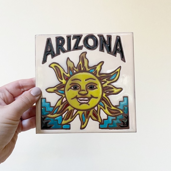 Vintage | Accents | Vintage Arizona Sun Earthtone Tile Wall Boho Decor ...